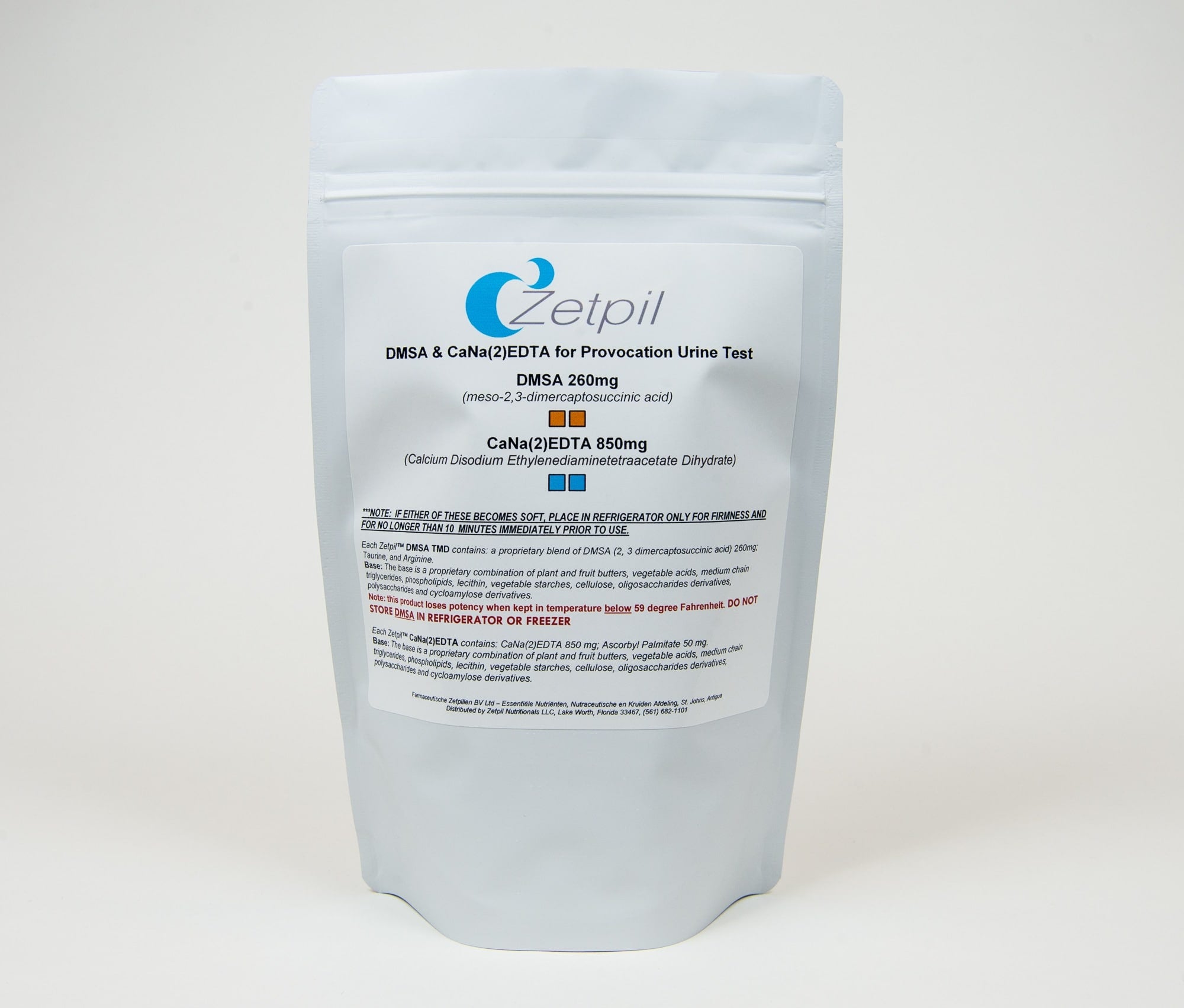 Zetpil DMSA & CaNa(2)EDTA for Provocation Urine Test | EDTA for ...